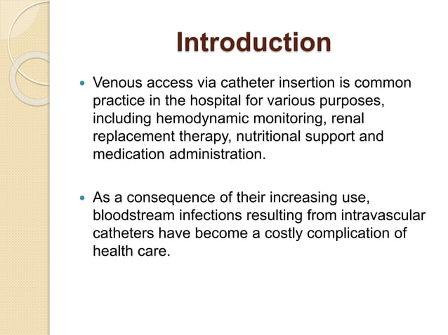 catheter related blood stream infections-complete material | PPTX