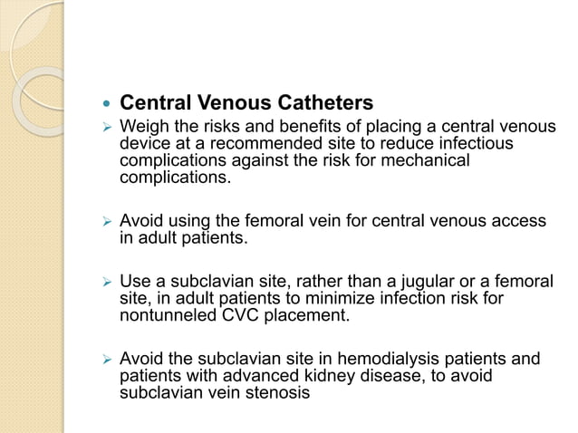 catheter related blood stream infections-complete material | PPTX