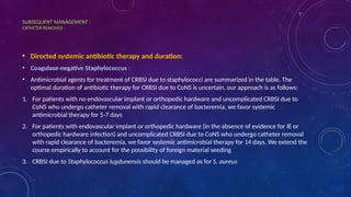 CATHETER RELATED NON HEMODIALYSIS INFECTION | PPTX | Blood Disorders ...