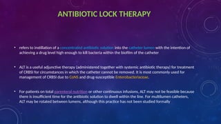 CATHETER RELATED NON HEMODIALYSIS INFECTION | PPTX | Blood Disorders | Diseases and Conditions