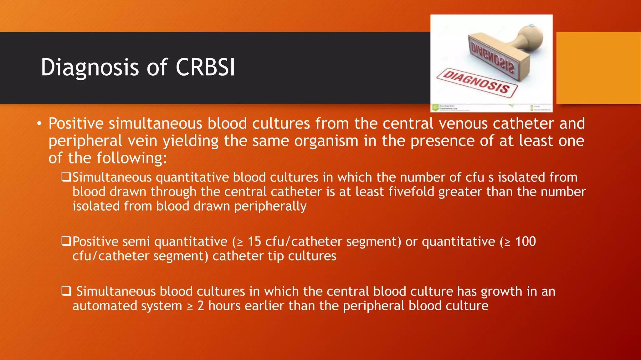 CATHETER RELATED BLOOD STREAM INFECTION | PPTX