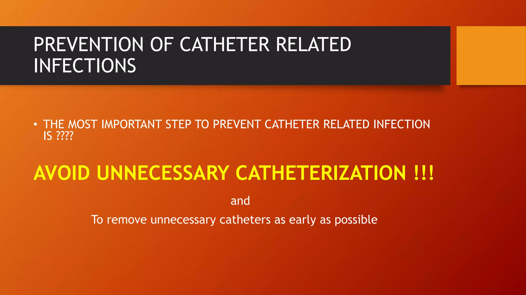 CATHETER RELATED BLOOD STREAM INFECTION | PPTX