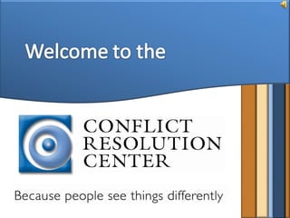 Conflict Resolution Center | PPT