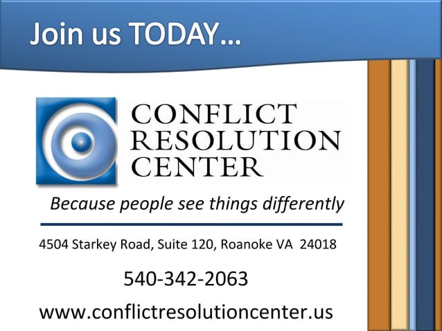 Conflict Resolution Center | PPT