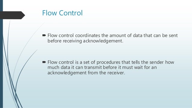 Flow Control And Error Control Techniques In The Data Link Layer Prot