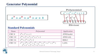 Cyclic Redundancy check approach for Error Detection | PPTX