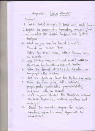 Prof Chethan Raj C, System software - compiler design | PDF