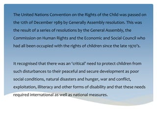 United Nations Convention on the Rights of the Child 1989 | PPTX