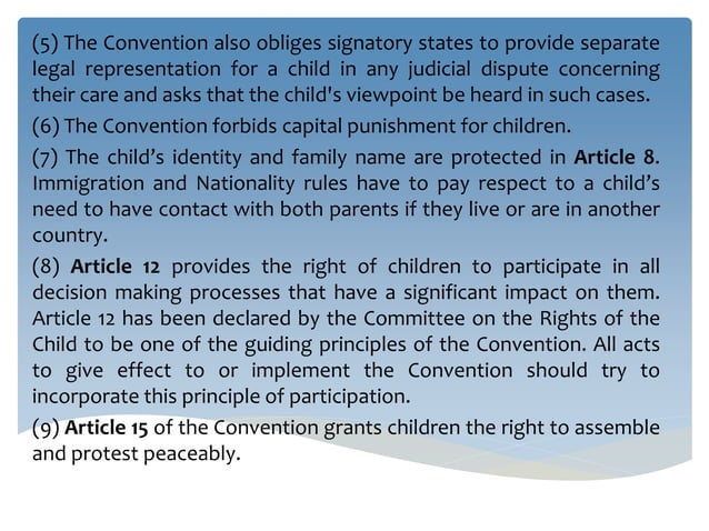 United Nations Convention on the Rights of the Child 1989 | PPTX