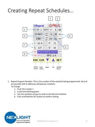 NEXLIGHT CRC6100 PROGRAMMING MANUAL | PDF
