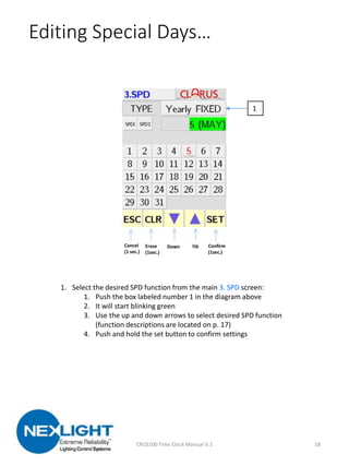 NEXLIGHT CRC6100 PROGRAMMING MANUAL | PDF