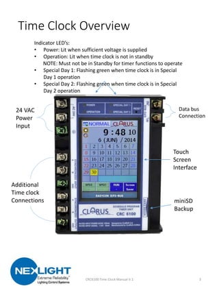 NEXLIGHT CRC6100 PROGRAMMING MANUAL | PDF