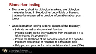 Biomarkers: Next Generation Sequencing and Updates on NTRK and ctDNA | PPTX