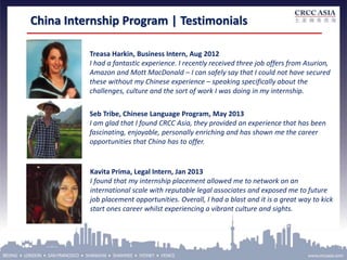 CRCC Asia - Living and Working in China | PPT