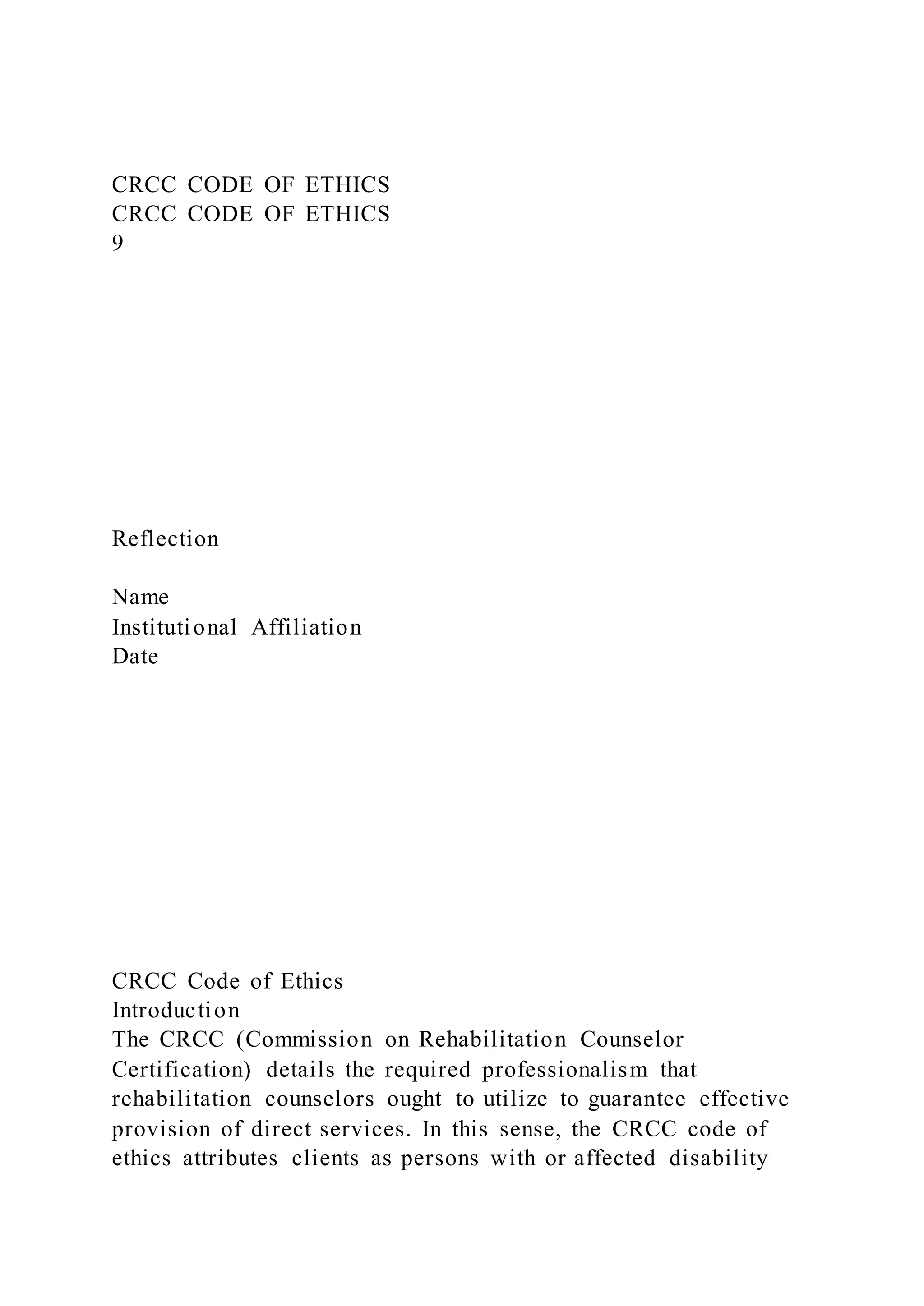 CRCC CODE OF ETHICSCRCC CODE OF ETHICS | DOCX