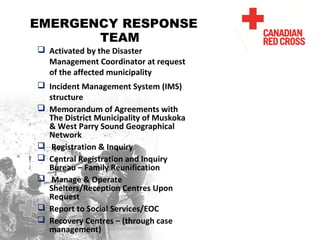 Canadian Red Cross Disaster Management | PPT