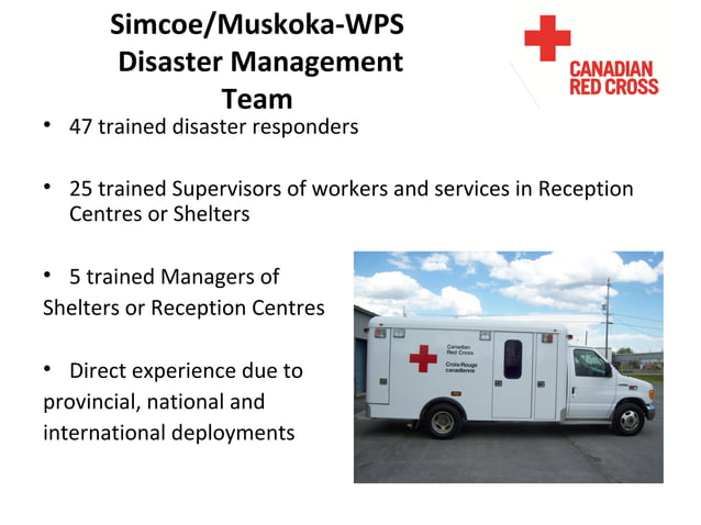 Canadian Red Cross Disaster Management | PPT