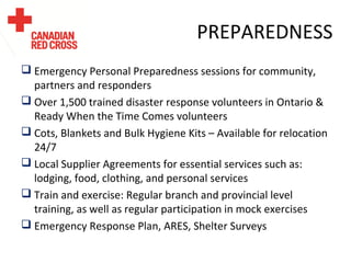 Canadian Red Cross Disaster Management | PPT