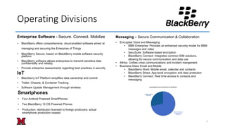 BlackBerry Stock Pitch | PDF