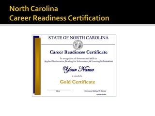 Career Readiness Certificate | PPTX
