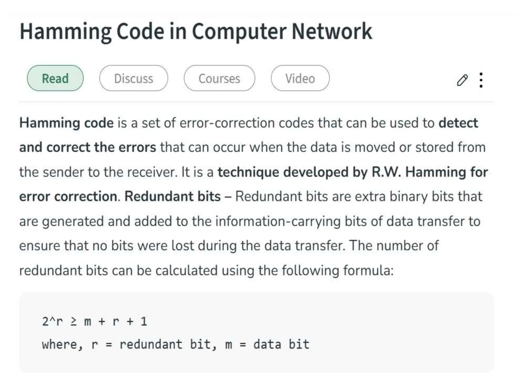 Crchamming Code Generation In Computer Networks Ppt 3355