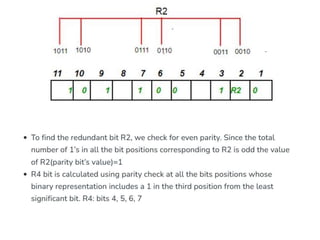 CRC_HAMMING code generation in computer networks | PPT