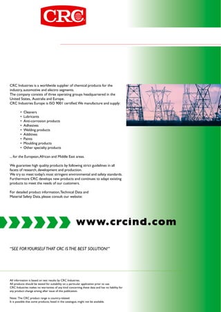 Crc industrial literature | PDF