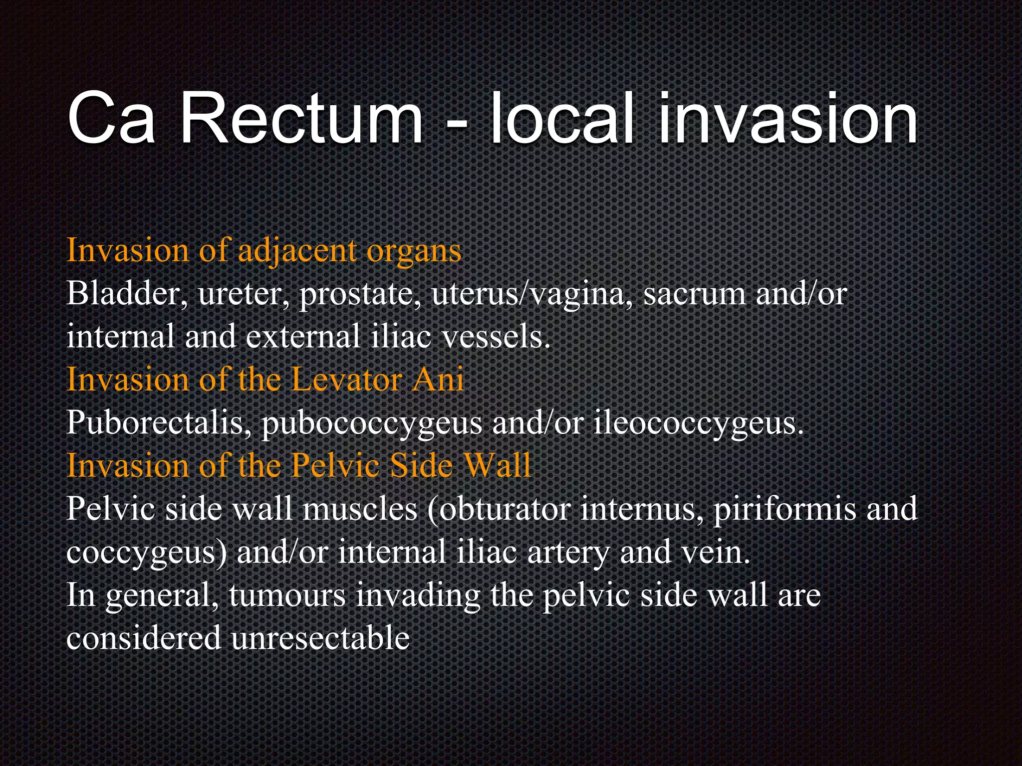 Ca Rectum Imaging | PPTX