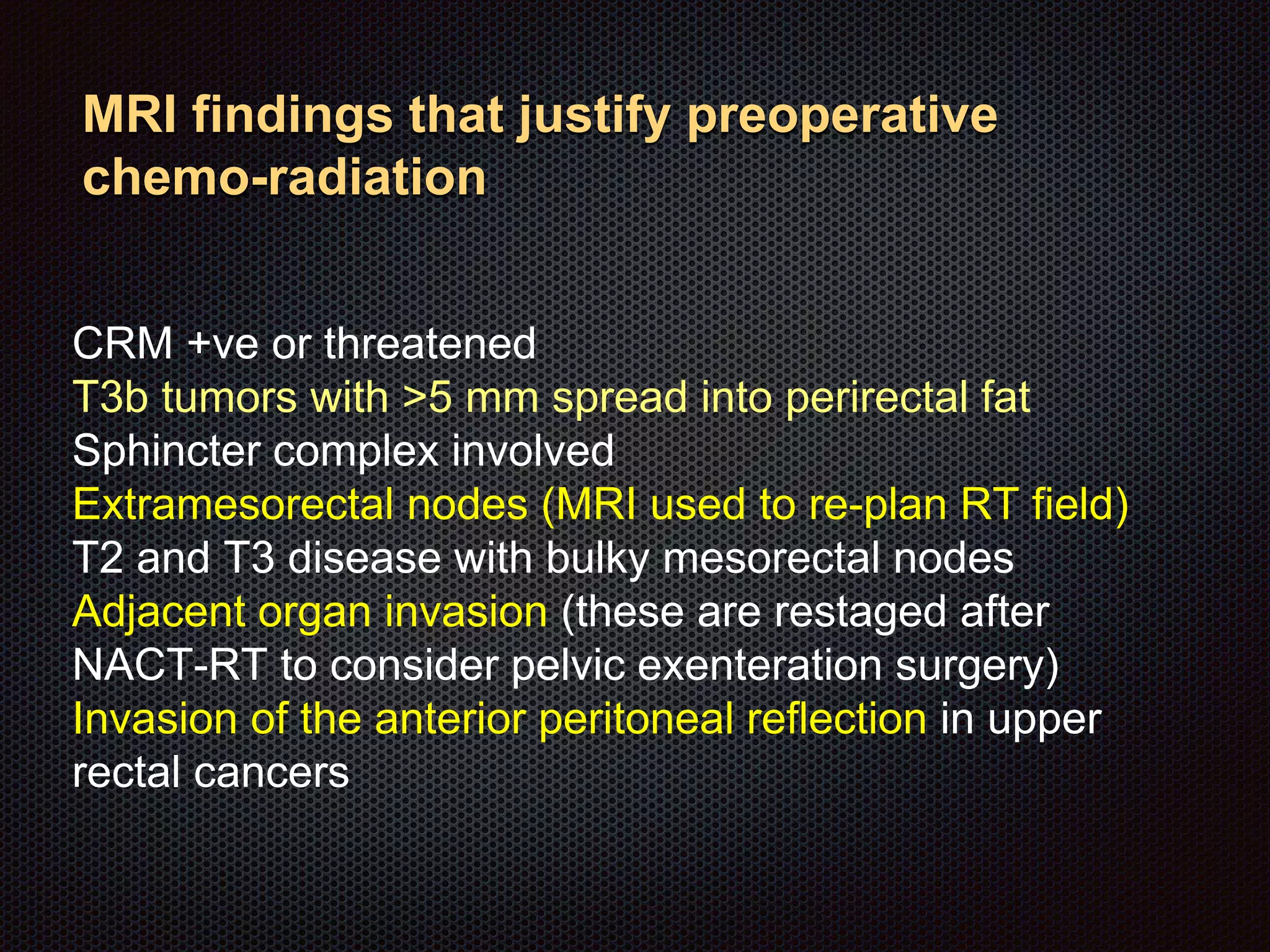Ca Rectum Imaging | PPTX