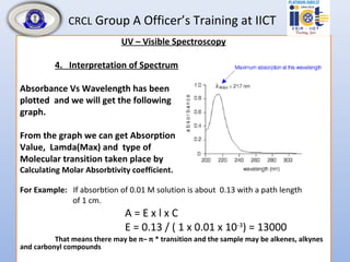 CRCL Officers Presentation UV-Vis | PPT | Chemistry | Science