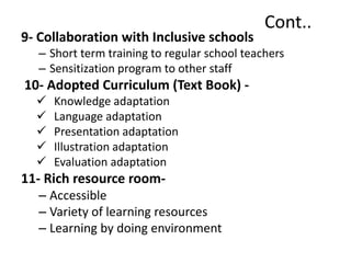 Needs of Special Education for Children with Special Needs | PPT