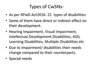 Needs of Special Education for Children with Special Needs | PPT