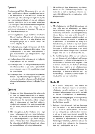 CRC - Maori te rao version | PDF