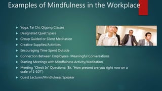 Mindfulness in the Workplace | PPTX