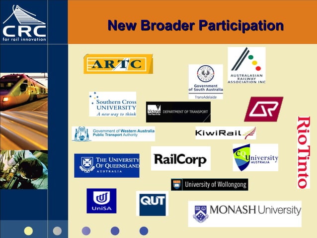 The CRC for Rail Innovation - About Us | PPT