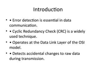 CRC cyclic redundancy check baisc demo.pptx