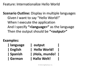 Cucumber Crash Course | PPTX | Programming Languages | Computing