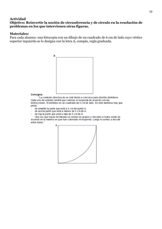 el circulo y la circunsferencia para cuarto | DOCX