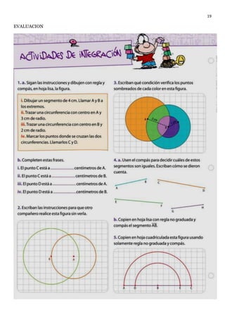 el circulo y la circunsferencia para cuarto | DOCX