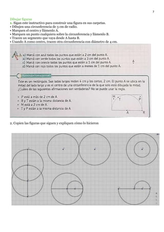 el circulo y la circunsferencia para cuarto | DOCX
