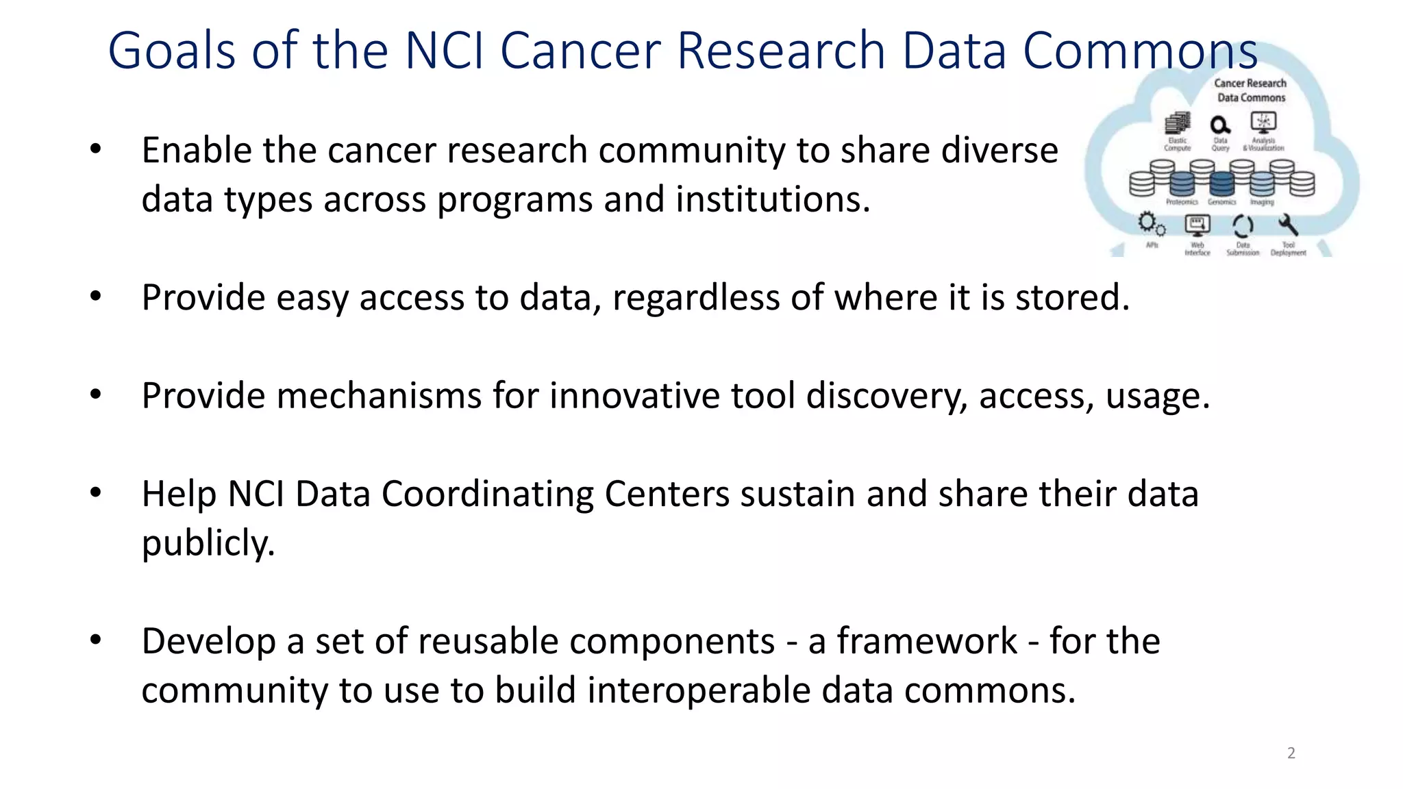 NCI Cancer Research Data Commons - Overview | PPTX | Cloud Computing ...