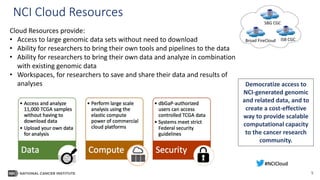 NCI Cancer Research Data Commons - Overview | PPTX | Cloud Computing ...