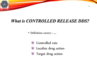 Controlled Release Drug Delivery Systems - An Introduction | PPTX