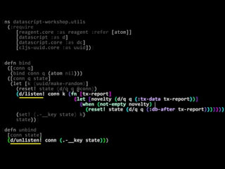 Getting Started With Datascript and Reagent | PDF