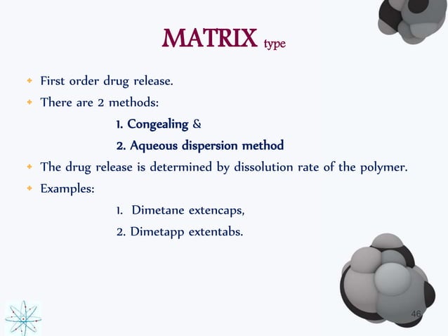 Controlled Release Drug Delivery Systems - Types, Methods and ...