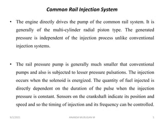 COMMON RAIL DIESEL INJECTION (CRDI;CRDe) | PPTX