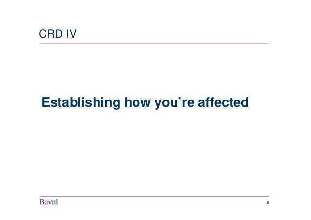 CRD IV - what the capital requirements directive means for UK investm…