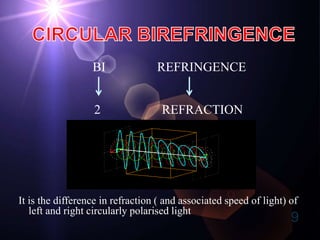 Optical rotatory dispersion and circular dichroism | PPTX