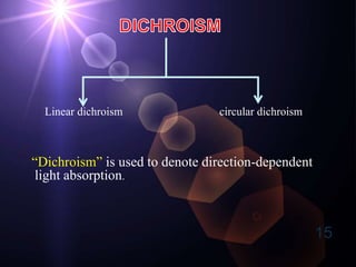 Optical rotatory dispersion and circular dichroism | PPTX