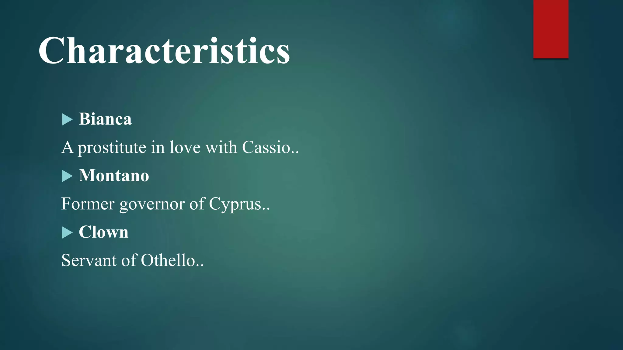 Othello William Shakespeare - Presentation Slides - By Rehan Butt | PDF